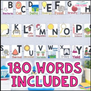 ABCs of Science Vocabulary Bulletin Board – Classroom Decor – Upper ...