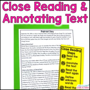 Patriot Day 9 11 Close Read Passage September 11th Informational Text ...