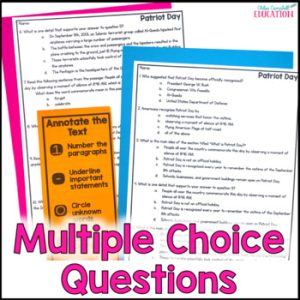 Patriot Day 9 11 Close Read Passage September 11th Informational Text ...