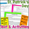 St. Patricks Day Informational Close Reading Comprehension Passage ...