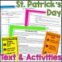 History of St. Patrick’s Day Reading Comprehension Passage & Questions ...