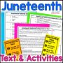 Juneteenth Reading Comprehension Text Activity Informational Close Read ...