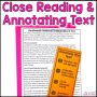 Juneteenth Reading Comprehension Text Activity Informational Close Read ...
