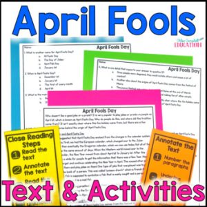 History of April Fools Day Nonfiction Reading Comprehension Passage ...