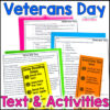Veterans Day Informational Close Reading Comprehension Passage ...