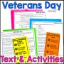 Veterans Day Informational Close Reading Comprehension Passage ...