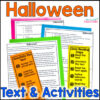 Halloween Informational Close Reading Comprehension Passages October ...