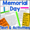 History of Memorial Day Reading Activity and Informational Text with ...