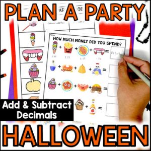 Plan a Halloween Math Party – October Adding and Subtracting Decimals ...