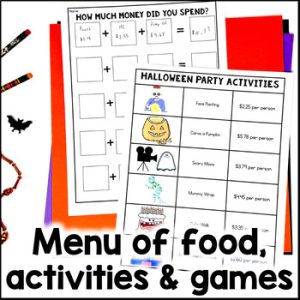 Plan a Halloween Math Party – October Adding and Subtracting Decimals ...