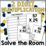 New Year’s Math Activity – Solve the Room – Double Digit Multiplication ...