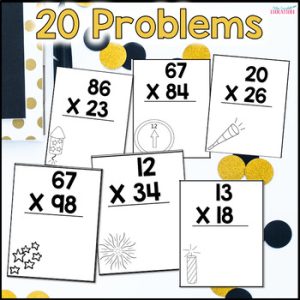 New Year’s Math Activity – Solve the Room – Double Digit Multiplication ...