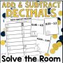 New Year’s Math Activity – Solve the Room – Adding and Subtracting Decimals