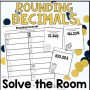 New Year’s Math Activity – Solve the Room – Rounding Decimals Math ...