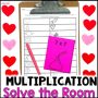 Multiplication Facts Practice – Valentine’s Day Math – Solve the Room ...