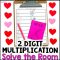 2 Digit by 2 Digit Multiplication – Valentine’s Day Math – Solve the ...