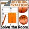 Dividing Fractions Activity - Solve the Room - March Basketball Theme ...