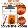 Double Digit Multiplication Solve the Room March Basketball Multiplying ...