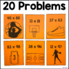 Double Digit Multiplication Solve the Room March Basketball Multiplying ...