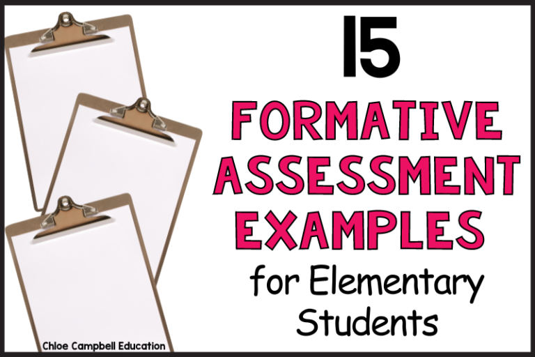 15 Formative Assessment Examples for Elementary Students – Chloe ...