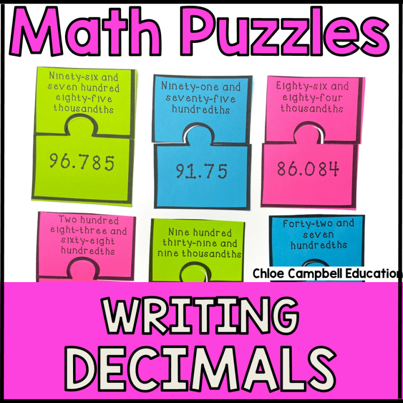 Writing Decimals in Standard Form and Word Form – 5th Grade Math Test ...