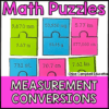 Metric Conversions Game Measurement Worksheet Math Puzzle Activity 5th ...