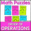Order of Operations Worksheets Puzzle PEMDAS Matching Game 5th Grade ...