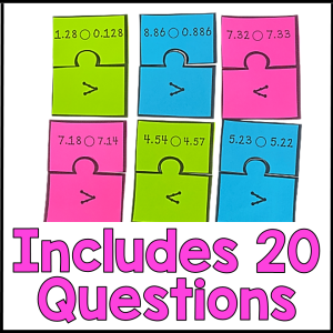 Comparing Decimals to Thousandths Place Game – 5th Grade Matching Game ...