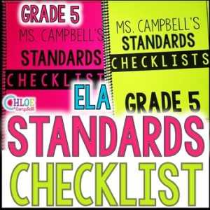 5th Grade Florida BEST Standards ELA – Standards Checklist Data ...