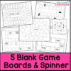 Blank Board Game Templates – Math Board Game Project – Enrichment ...