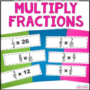 Multiplying Fractions Leveled Problems - Differentiated Math Stations ...