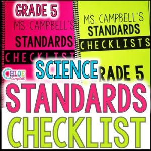 5th Grade Standards Checklist: Science Florida Standards (NGSS) – Chloe ...