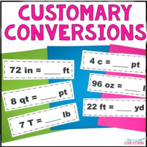 Measurement Conversion Customary Units Leveled Problems ...