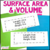 Surface Area and Volume of Rectangular Prisms Leveled Problems – Math ...