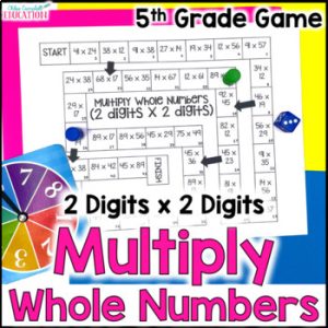 5th Grade Math Centers – Math Review – Board Games for the Entire Year ...