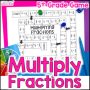 Multiplying Fractions by Fractions Game – Fractions Activity for 5th ...