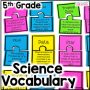 5th Grade Science Vocabulary Matching Puzzle Activity – Hands On Test ...