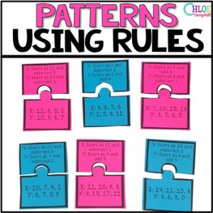 Number Pattern Game - Patterns Matching Activity - Math Centers | Chloe ...