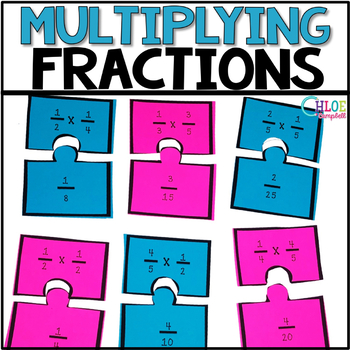 Multiplying Fractions Game - Matching Math Center - 5th Grade Math Test ...