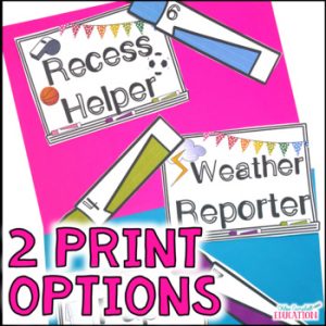 Classroom Jobs Editable – Bright Classroom Decor – Classroom Job Cards ...