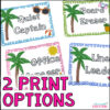 Editable Classroom Jobs – Summer Beach Themed Classroom Decor – Back to ...