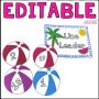Editable Classroom Jobs – Summer Beach Themed Classroom Decor – Back to ...