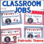 Editable Classroom Jobs Chart - Patriotic Themed Classroom Decor ...