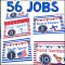 Editable Classroom Jobs Chart - Patriotic Themed Classroom Decor ...