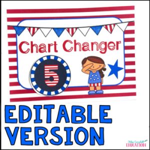 Editable Classroom Jobs Chart - Patriotic Themed Classroom Decor ...