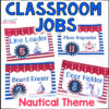 Editable Classroom Jobs – Nautical Theme Classroom Decor – Back to ...