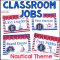 Editable Classroom Jobs - Nautical Theme Classroom Decor - Back to ...
