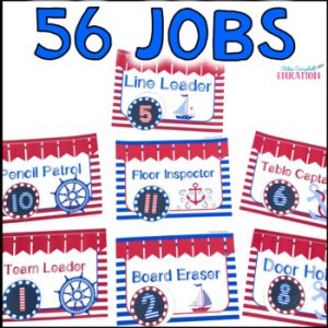 Editable Classroom Jobs - Nautical Theme Classroom Decor - Back to ...