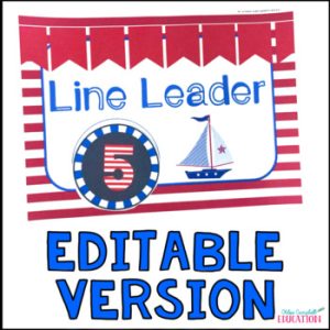 Editable Classroom Jobs - Nautical Theme Classroom Decor - Back to ...