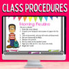 Classroom Procedures Powerpoint & Student Name Tags – Classroom Decor ...